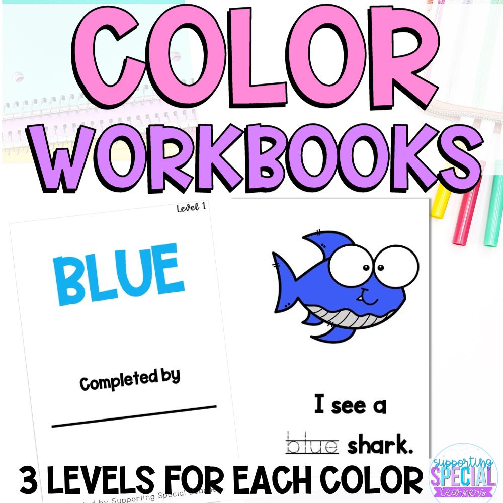 Color Student Workbooks: 33 Booklets to Practice Colors and Vocabulary
