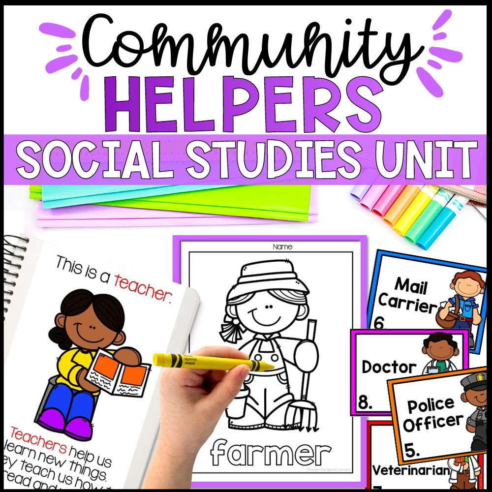 Community Helpers Social Studies - Special Education and Kindergarten ...