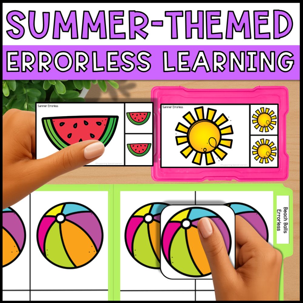 Summer Errorless Learning - File Folders & Task Boxes