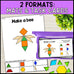 4 Season Themes Pattern Block Mats & Task Cards Bundle