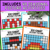 4 Seasons Theme - Hundreds Chart Mystery Pictures Bundle