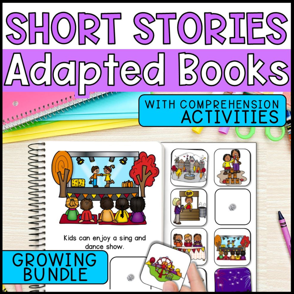 Adapted Books with Reading Comprehension for Special Ed