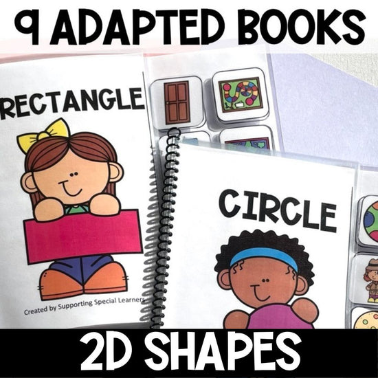 Adapted Books Alphabet, Shapes and Color - Special Education