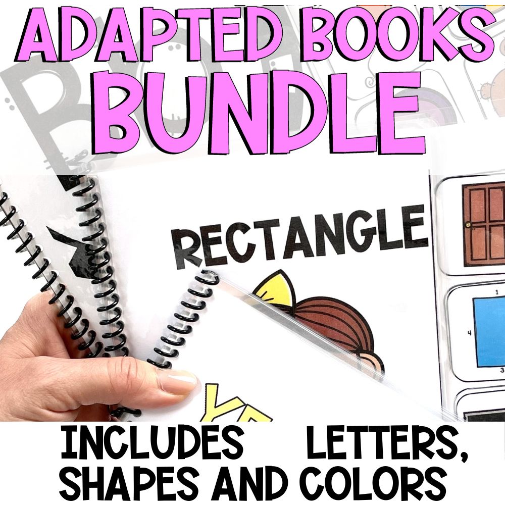Adapted Books Alphabet, Shapes and Color - Special Education