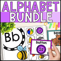 Alphabet Bundle - Adapted Books, Sorting Mats, Write The Room