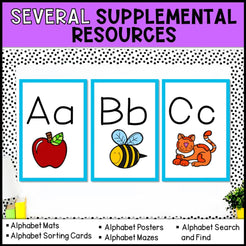 Alphabet Bundle - Adapted Books, Sorting Mats, Write The Room