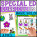 April Basic Concepts Worksheets for Special Education: ELA and Math