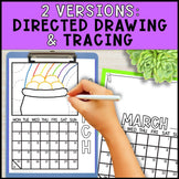 Artwork Calendar Activity - Directed Drawing and Tracing
