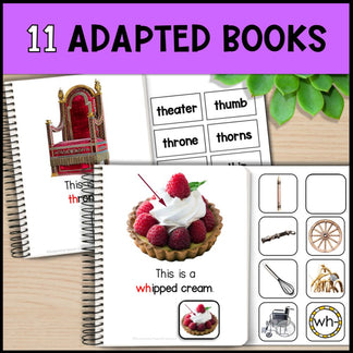 Beginning Digraphs with Real Images – Adapted Books and Worksheets