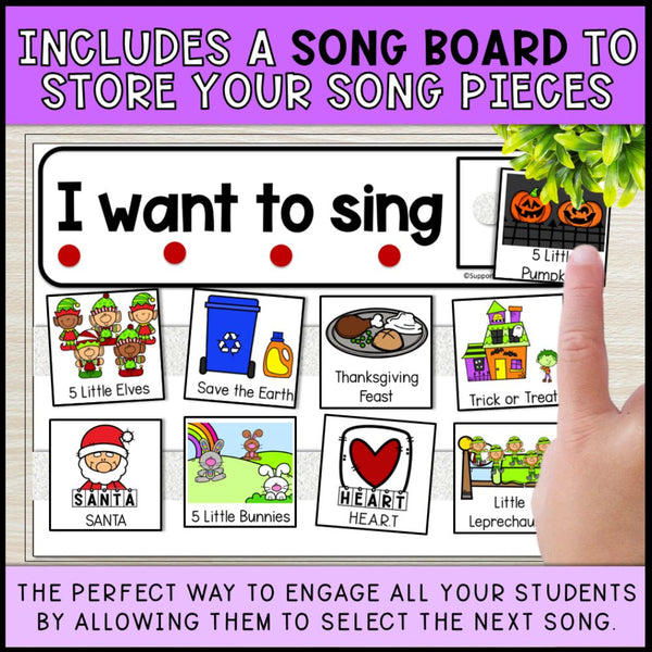 Circle Time Songs Bundle Music Activities - Special Education