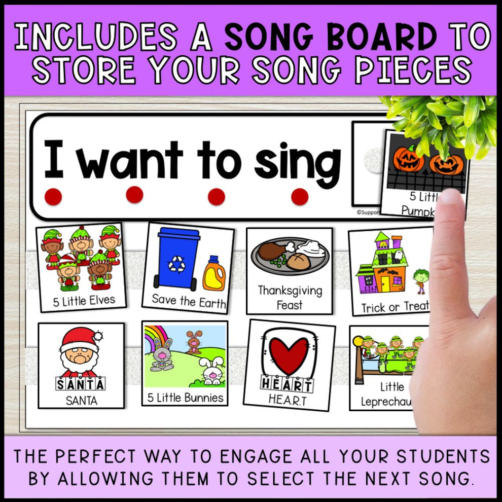 Circle Time Songs Bundle Music Activities - Special Education