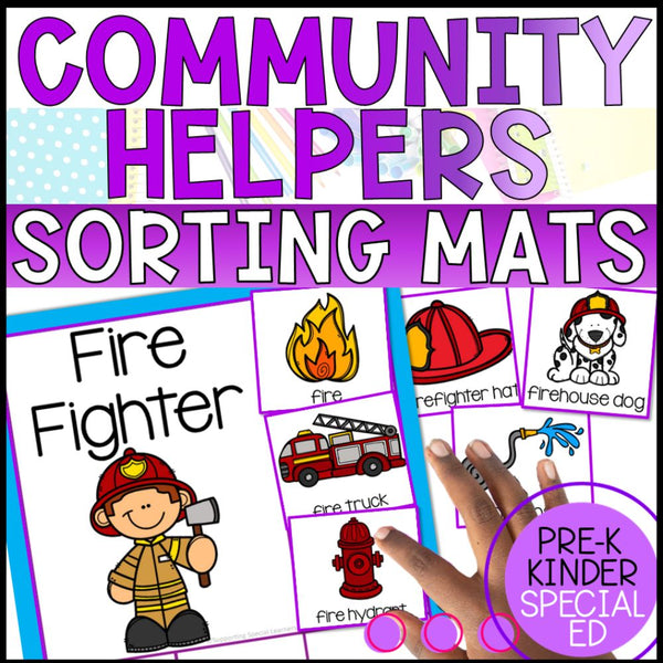 Community Helpers Sorting Activities: Sorting Mats