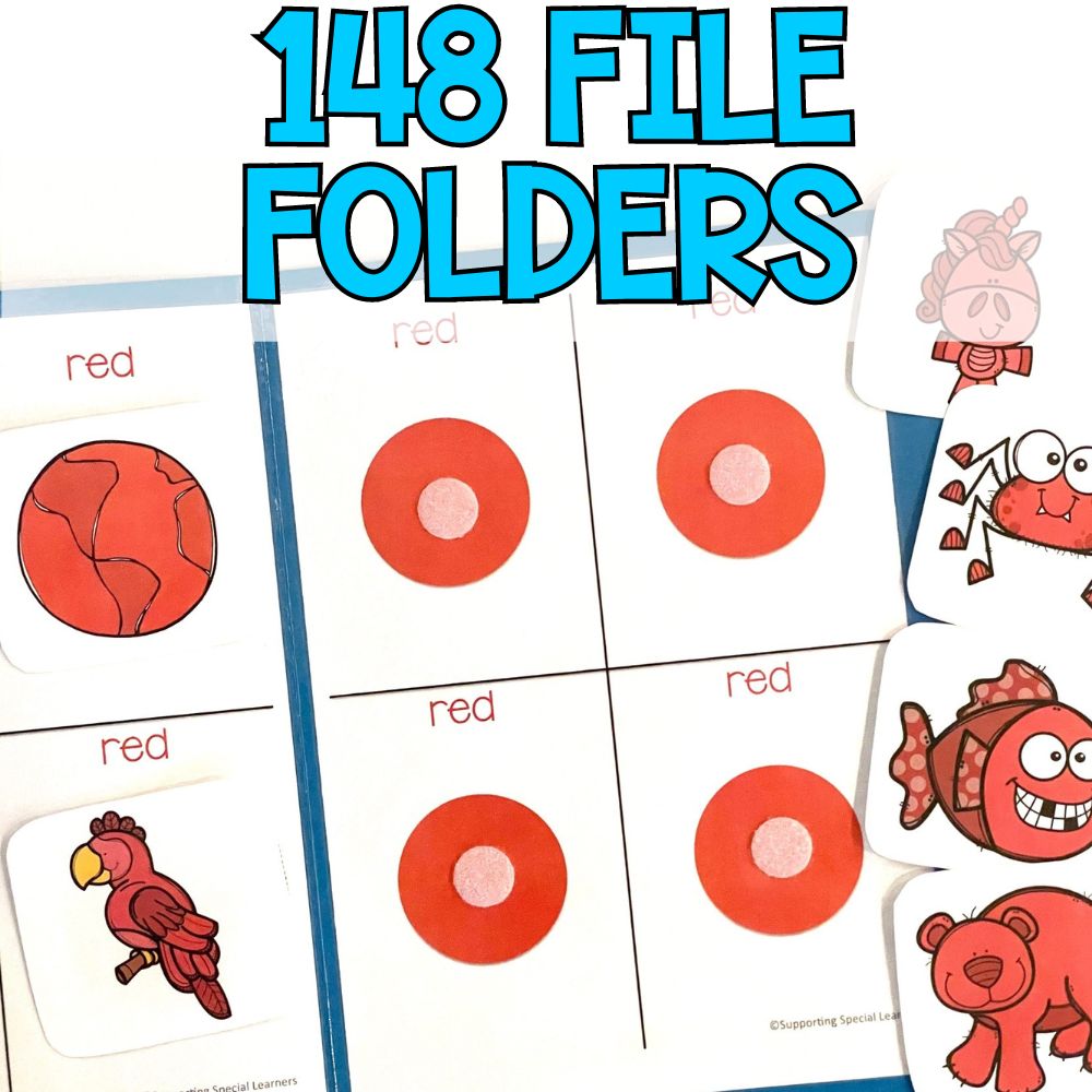 Errorless Learning Academic Bundle - File Folders and Task Boxes ...
