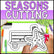 Fine Motor Cutting Practice for Special Education - 4 Seasons