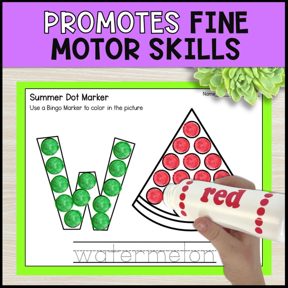 Fine Motor Dot Marker Bundle for Special Education - 4 Seasons