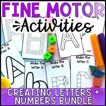 Fine Motor Activity Mats Bundle: Letters & Numbers
