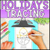 Holiday Tracing Worksheets and Fine Motor Activities Bundle