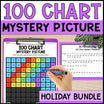 Hundreds Chart Mystery Pictures: Holiday Math Activities