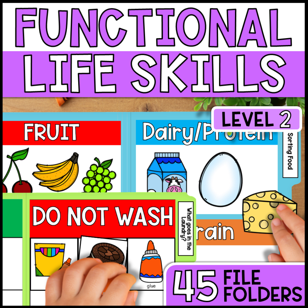 Level 2 Functional Daily Living Skills & Vocabulary Special Education