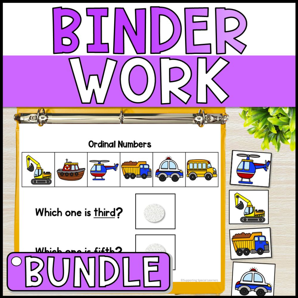 Morning Work Binder Bundle: Special Education and Kindergarten