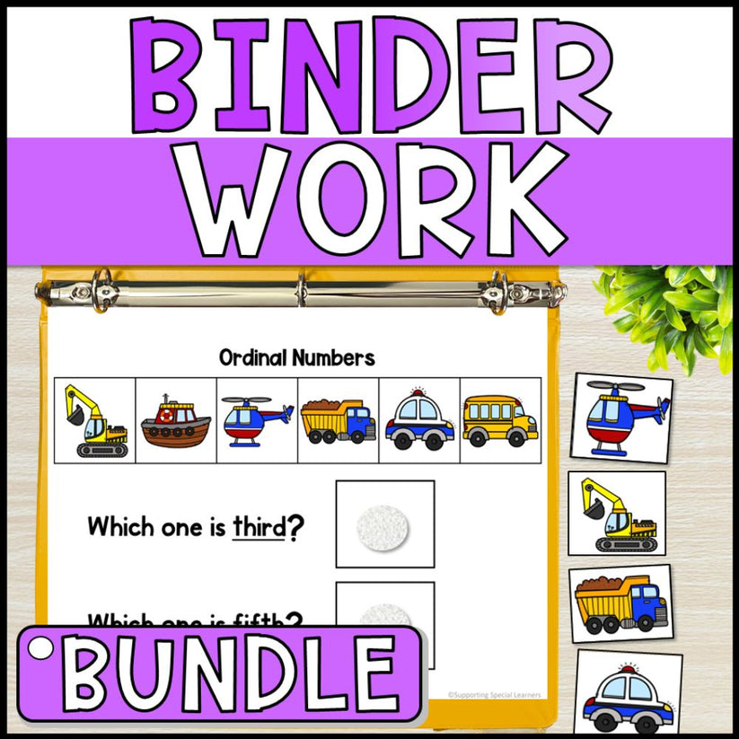 Morning Work Binder Bundle: Special Education and Kindergarten