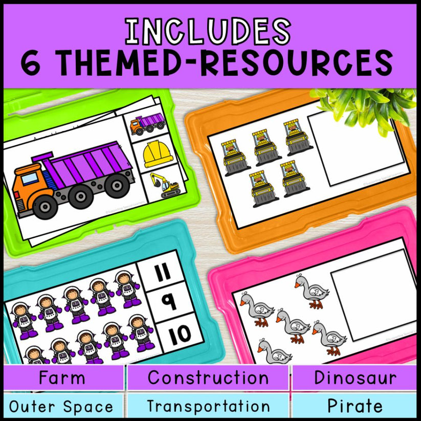 Six Themes Math and Literacy Centers: Special Education