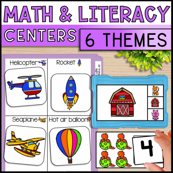 Six Themes Math and Literacy Centers: Special Education