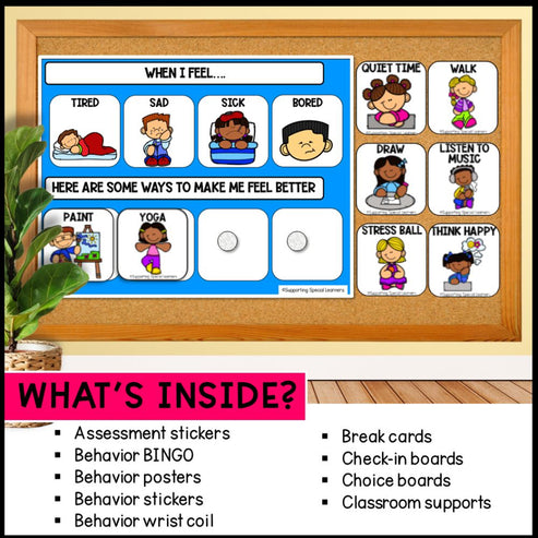 Visuals and Behavior Supports: Self Regulation - Special Ed