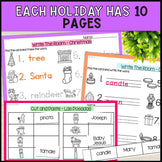 Write the Room Holidays Around the World: Worksheets - No Prep